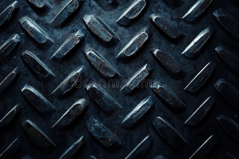 Close-up of a Textured Metal Plate Featuring a Diamond Pattern. Stock ...