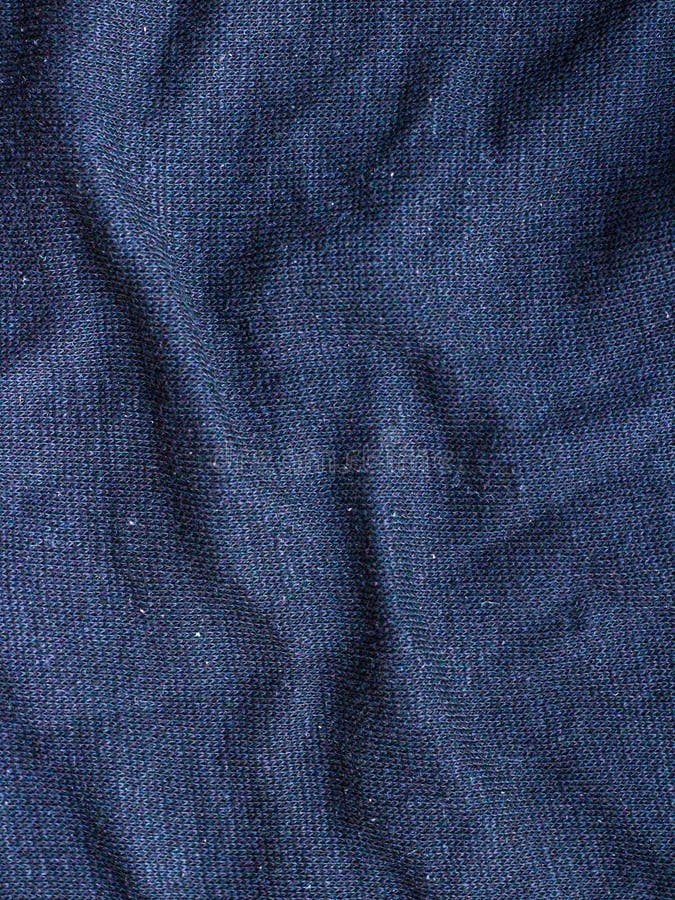 Close-Up of Textured Navy Blue Fabric Stock Photo - Image of design ...