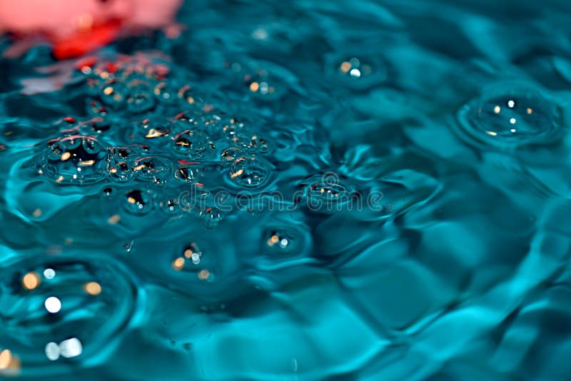 Close-up of a Textured Pattern on the Surface of the Seething Water ...