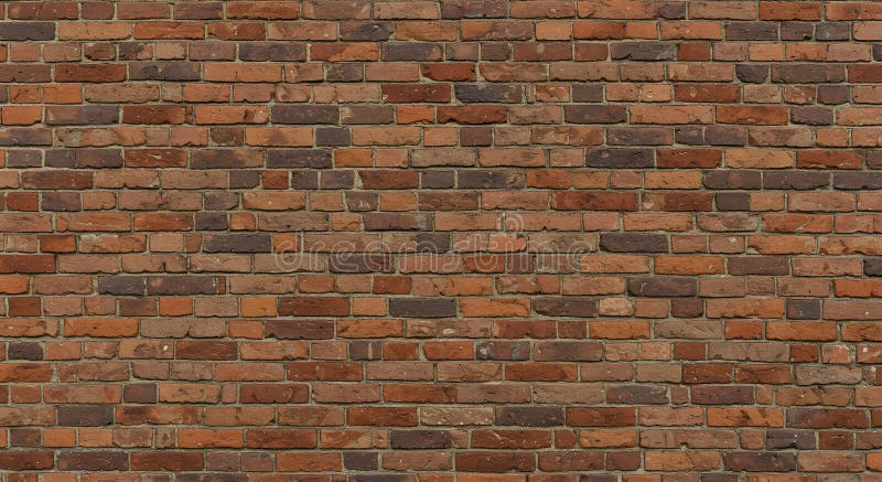 Close-Up Textured Red and Brown Brick Wall Pattern Design Stock ...
