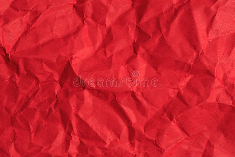 Close-up of Textured Red Crumpled Paper Surface Stock Photo - Image of ...
