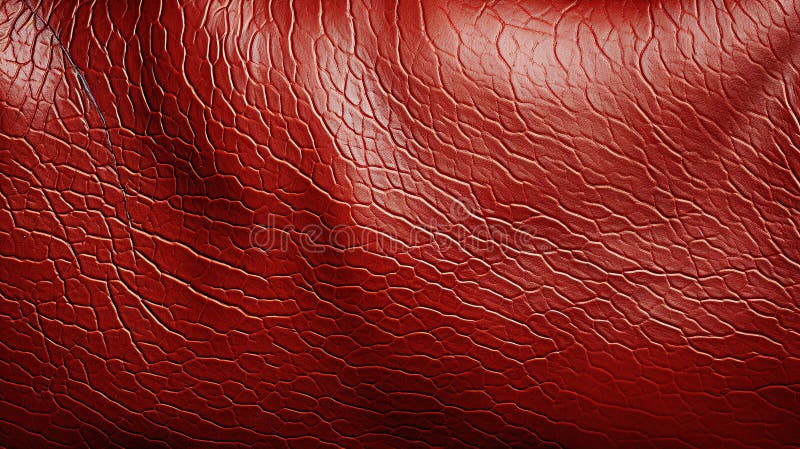 Close-up of a Textured, Red Leather Surface Stock Illustration ...