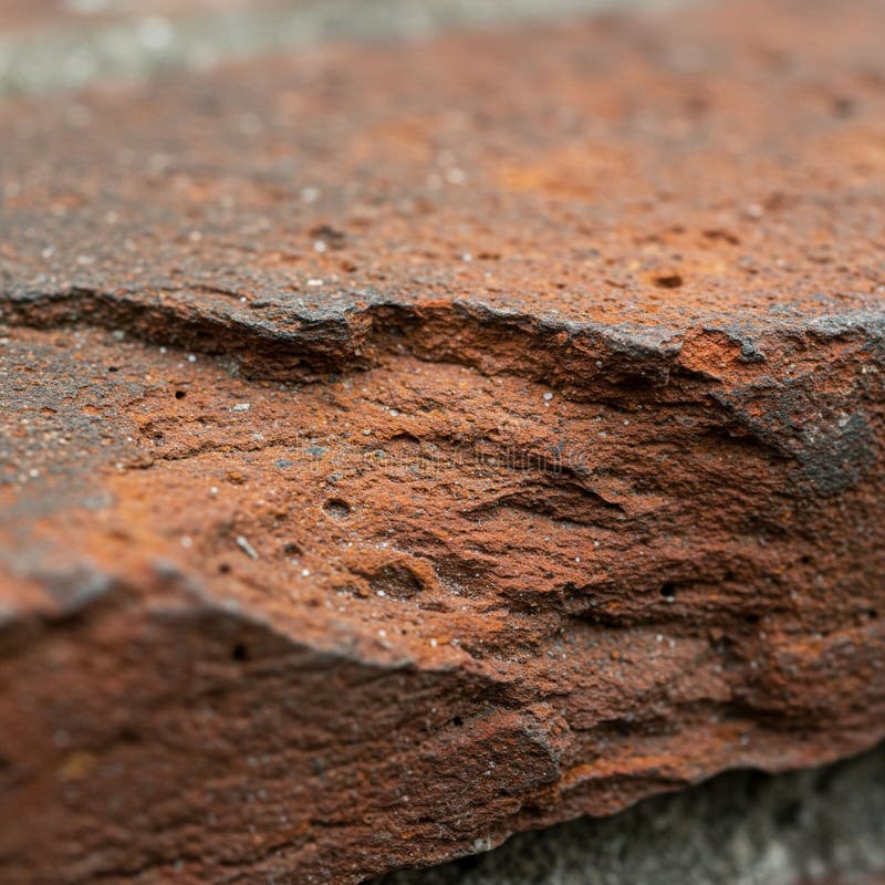 Close-up of a Textured, Reddish-brown Rock Surface, Showcasing a Rough ...