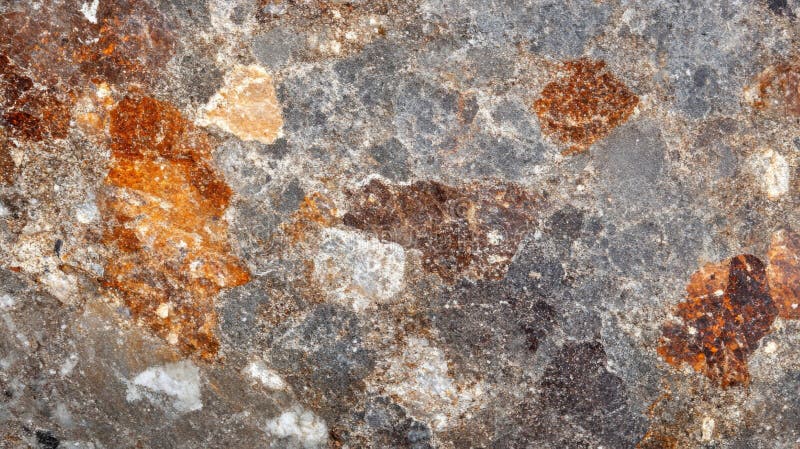 Close-up of a Textured Stone Surface with Brown, Gray, and White ...