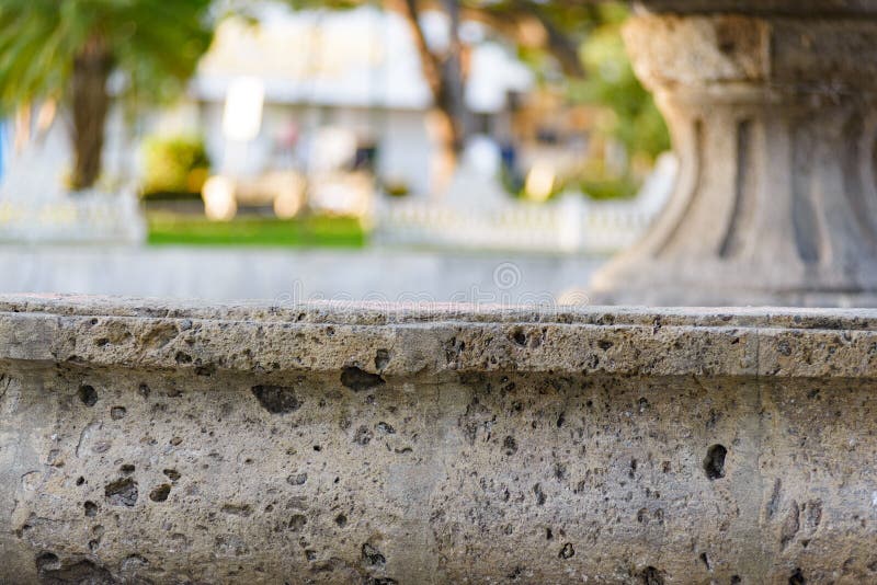 Close Up Textured Surface Aged Stone Fountain Stock Photos - Free ...