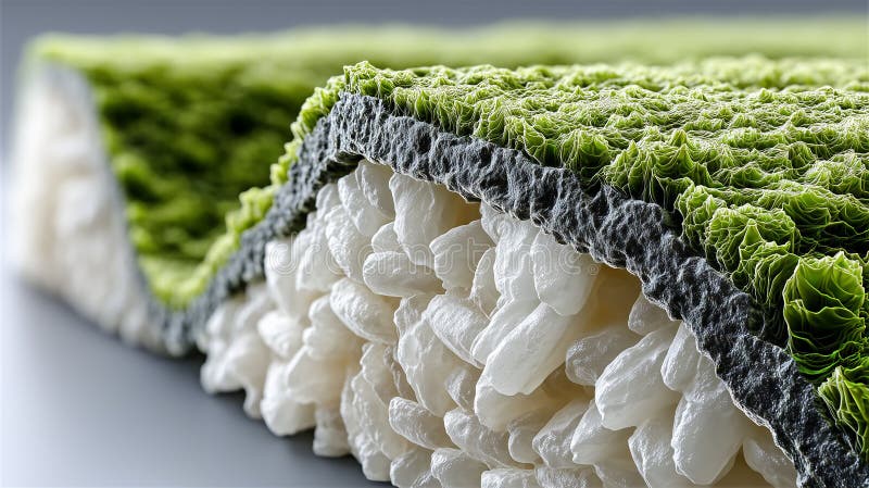 Close-up of a Textured Surface, Featuring a Cross-section Stock ...