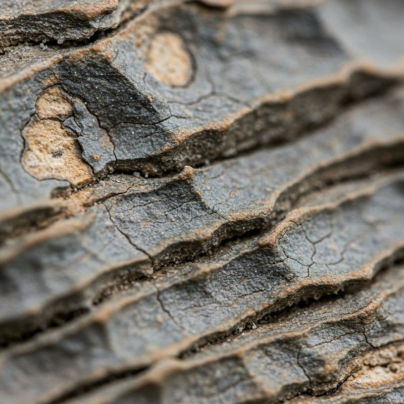 Close-up of a Textured Surface Resembling Tree Bark. the Surface is ...
