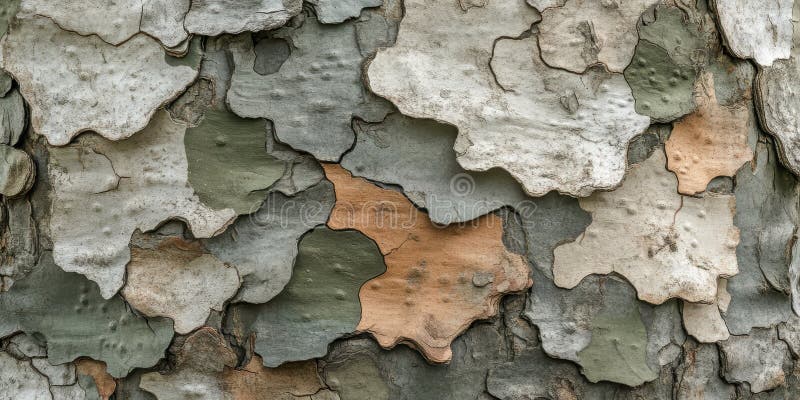Close-up of Textured Tree Bark with Various Colors and Patterns Stock ...