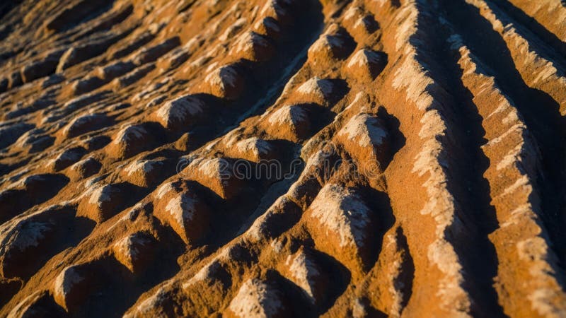 Striking Textured Sandstone Formation: Close-up of Unique Rock Surface ...