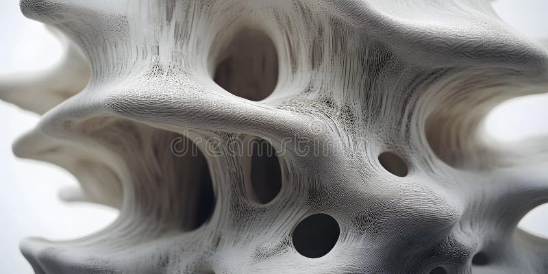 Close-up of Textured White Object Stock Illustration - Illustration of ...