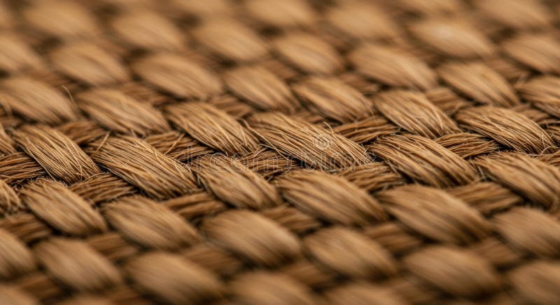 Close-up of Textured Woven Fiber Pattern with Natural Brown Tones Stock ...