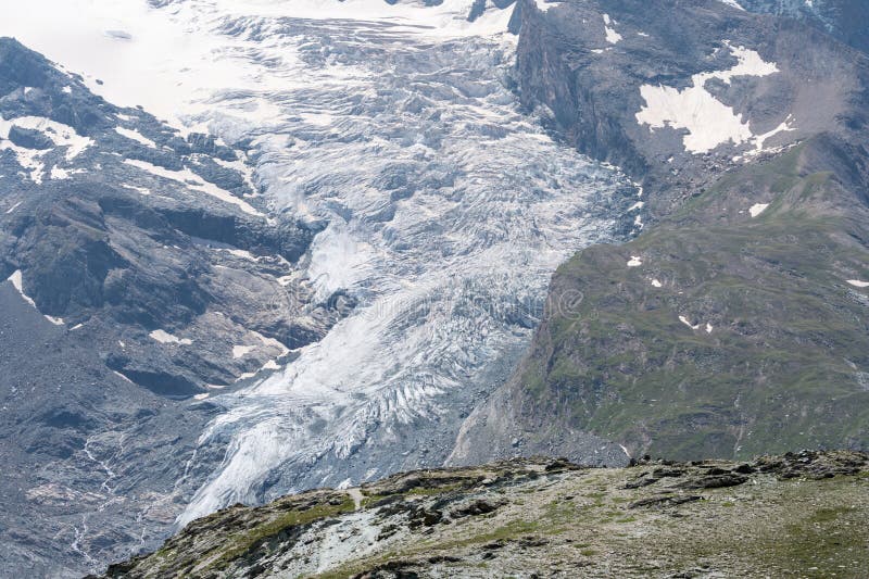 Close Up of the Textures of the Gorner Glacier in Zermatt Switzerland ...