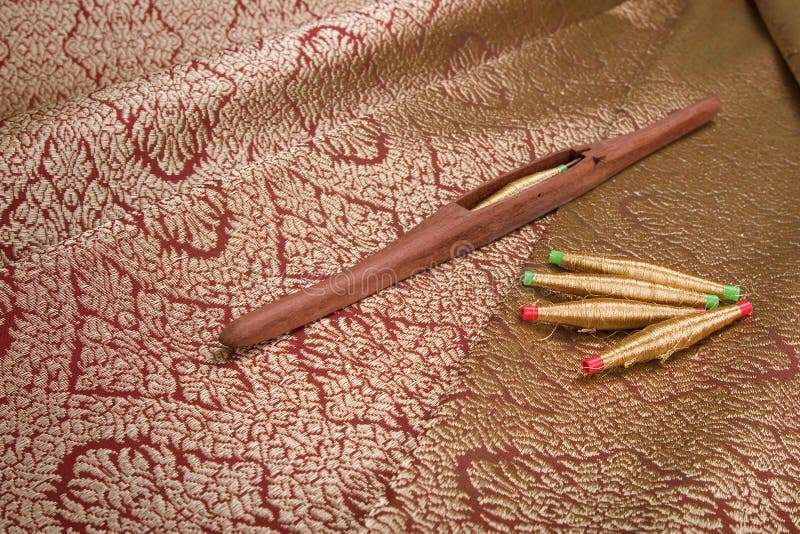 Thai Silk Pattern, Design, Texture, Thread, Cocoon, Tool and Equipment ...