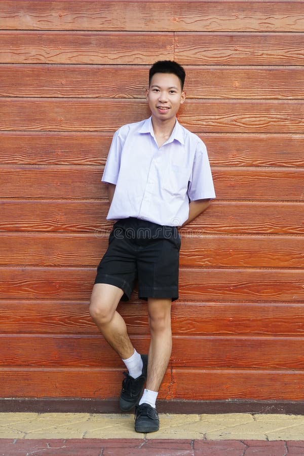 Thai student in uniform stock photo. Image of beauty - 171517446
