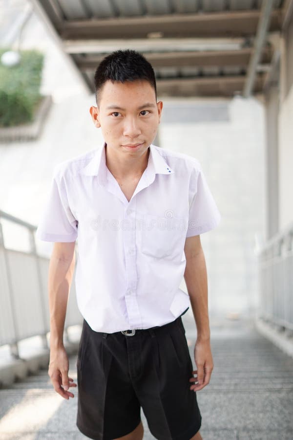 Thai student in uniform stock photo. Image of fashion - 251494842