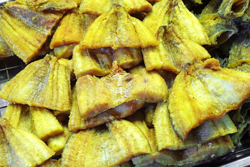 Close Up Thai Yellow Fish Fried Stock Photo - Image of dish, dinner ...