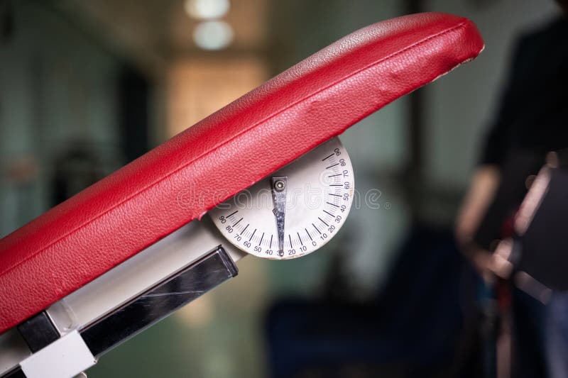 Close Up of Therapy Table Angle Adjustment Stock Image - Image of tool ...