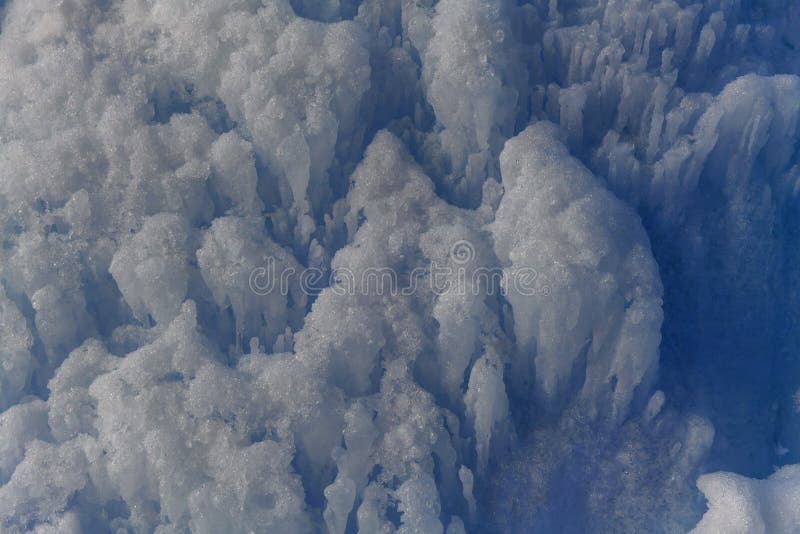 Many Icicles Hanging from the Ceiling of the Cave Stock Image - Image ...