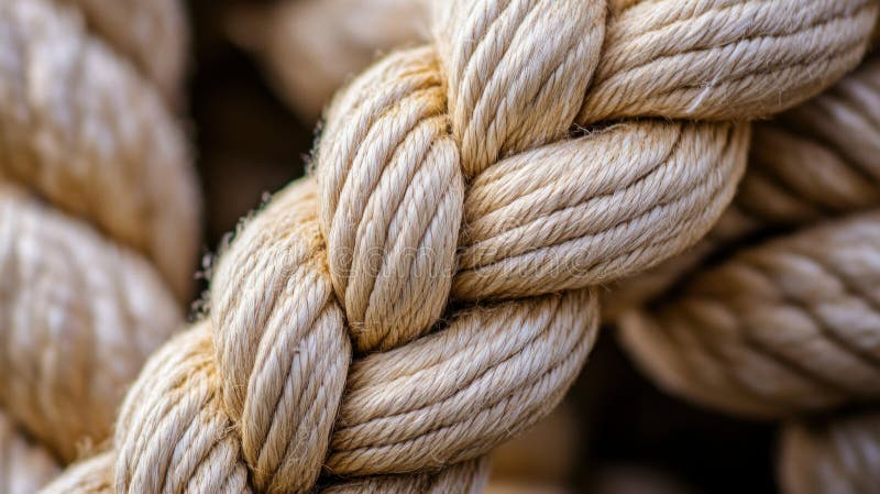 Close-up of Thick Braided Hemp Rope Texture International Day of ...