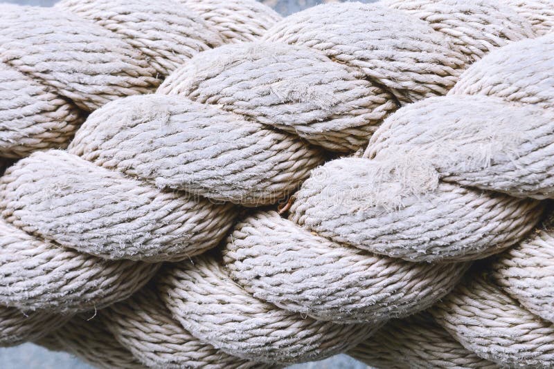 Thick Rope Close-up. Unusual Background With Vignette. Stock Image ...