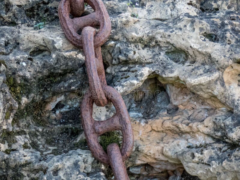 Close Up Thick Rusty Chain Background Image. Old Rusty Metal Chain on ... Close Up Thick Rusty Chain Background Image. Old Rusty Metal Chain on ...