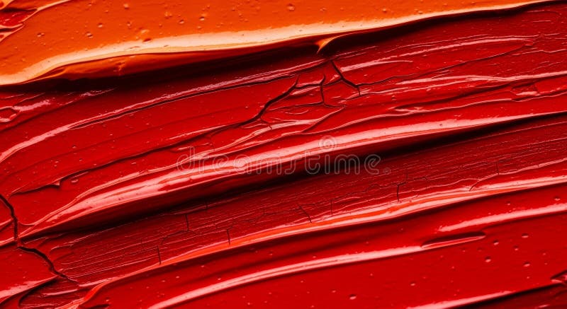 Abstract Vibrant Red and Orange Paint Strokes Texture Background Stock ...
