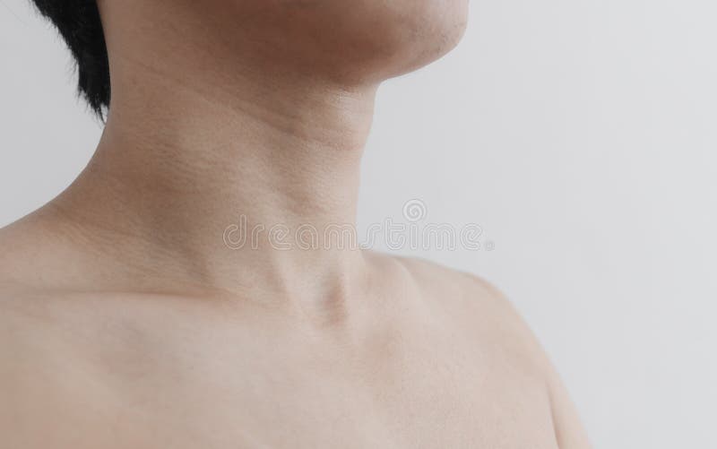 Close-up Thin Man Neck and Chest Stock Photo - Image of space, human ...