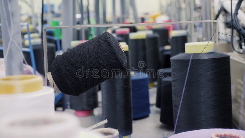 Cotton Socks Production Process in Garment Factory, Automated Process ...