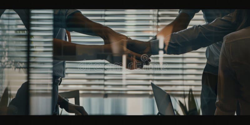 Teamwork and Collaboration in a Modern Office Stock Image - Image of ...