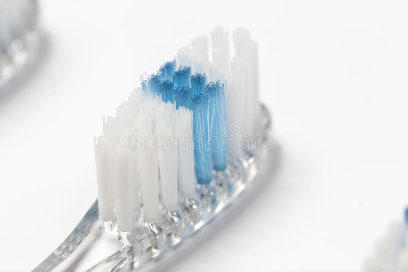 Close Up of Three Toothbrushes Stock Photo - Image of background, three ...
