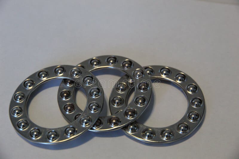 Close Up of Three Wheel Ball Bearings Stacked Up Stock Image - Image of ...