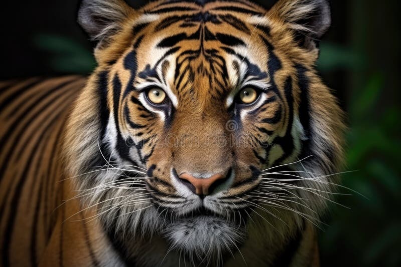 Close Up of a Tiger Looking at the Camera. Suitable for Wildlife ...