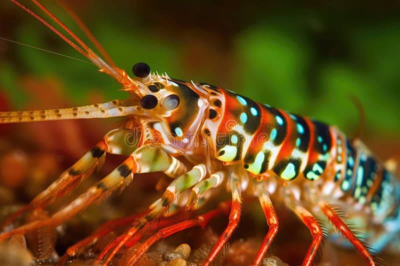 Close-up of Tiger Shrimp Prawns, Showing Their Intricate and Colorful ...