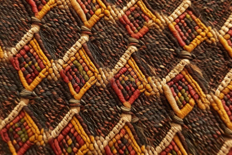 Close-up of Tightly Woven Fabric Pattern Stock Illustration ...