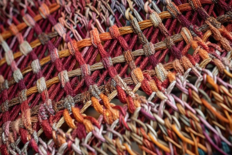 Close-up of Tightly Woven Fabric Pattern Stock Illustration - Illustration of textile, texture ...
