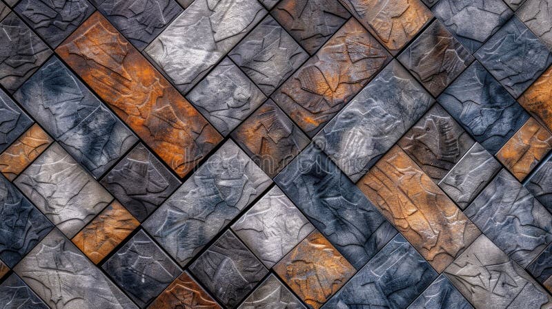 Close Up of a Tiled Surface with Various Colors. Ideal for Backgrounds ...