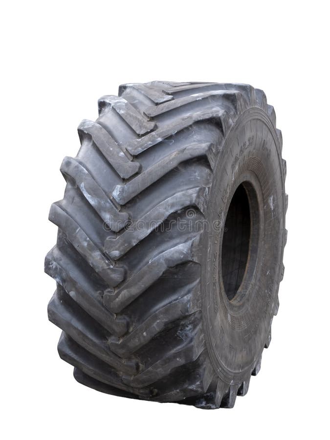 Close Up of a Tire with Intricate Tread Pattern on White Background ...