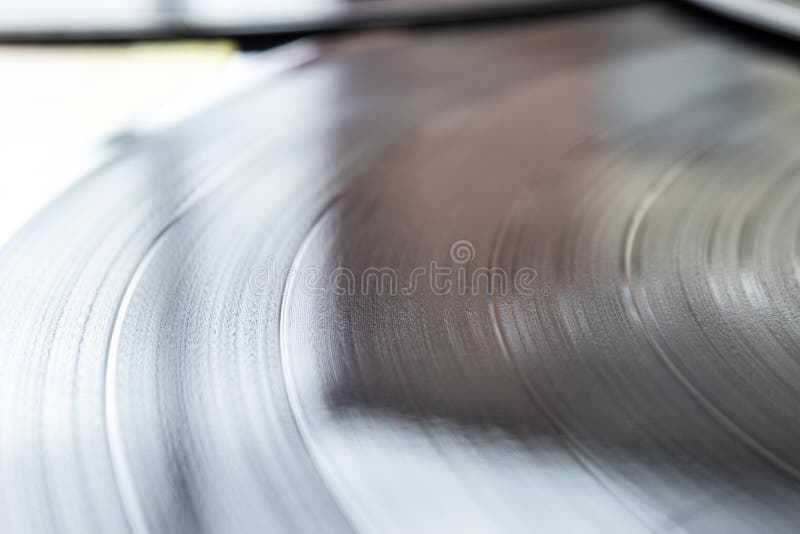 Close Up To a Black Lp Vinyl Disc Texture Stock Photo - Image of ...