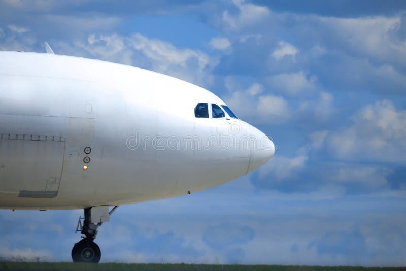 A Close Up To a Delivery Airplane Plane Stock Photo - Image of airline ...