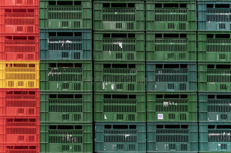 Crates Stack Up One Each Other Stock Photos - Free & Royalty-Free Stock ...
