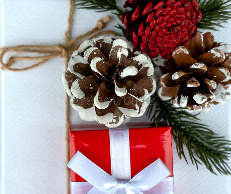 Close Up To Red Christmas Gift Boxes Stock Photo - Image of happiness ...