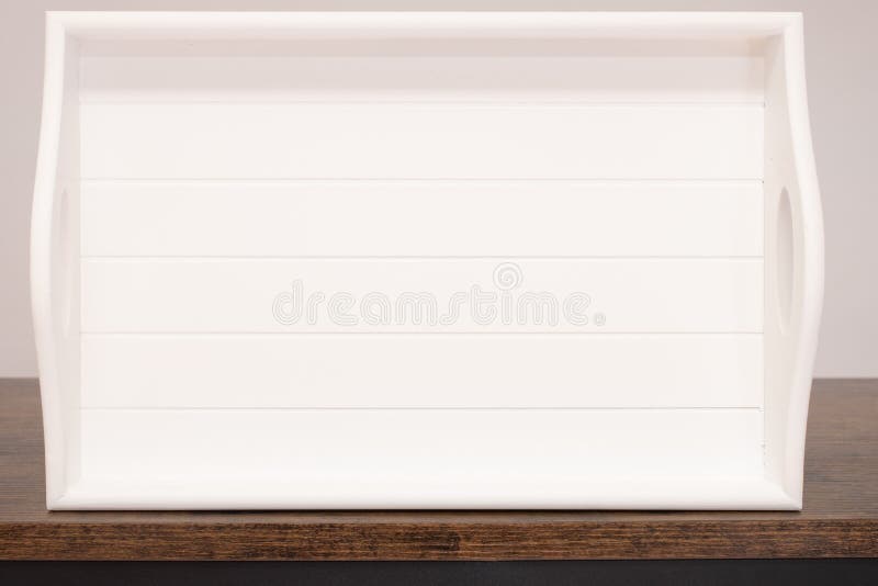 Close Up To White Boards of Wood Serving Tablet Stock Image - Image of ...