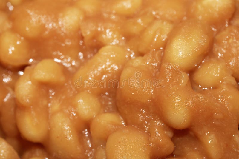 Close Up of Tomato Baked Beans Being Cooked Macro Shot Stock Photo ...