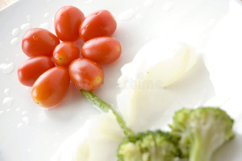 Close Up Tomato in Flower Shape Stock Photo - Image of creative ...