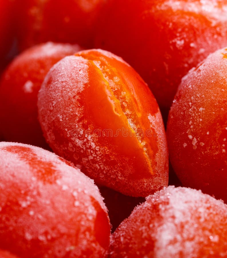 A Close Up of a Tomato with a Small Cut in it Stock Photo - Image of ...