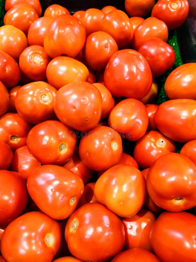 Close Up Tomatoes from Top View Stock Photo - Image of organic ...