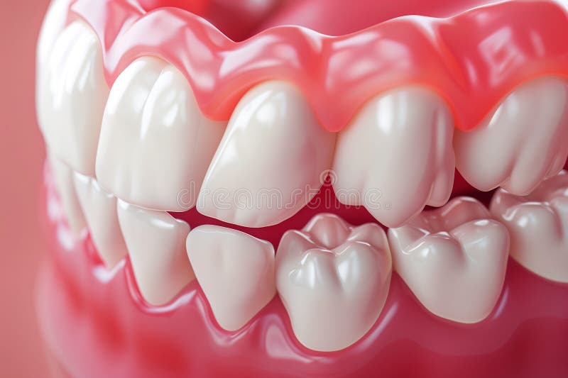 Close Up of Tooth with Missing Teeth Stock Illustration - Illustration ...