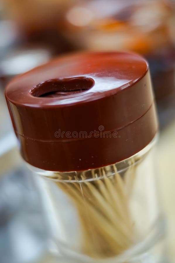 Close-up of the Tooth-pick Holder Stock Photo - Image of cleaning ...