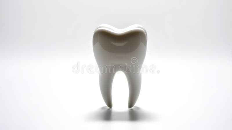 A Close-up Tooth on a Plain Background Stock Photo - Image of white ...