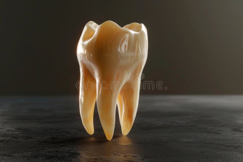 Close Up a Tooth Model on Desk while Dentist Make Writing with a ...